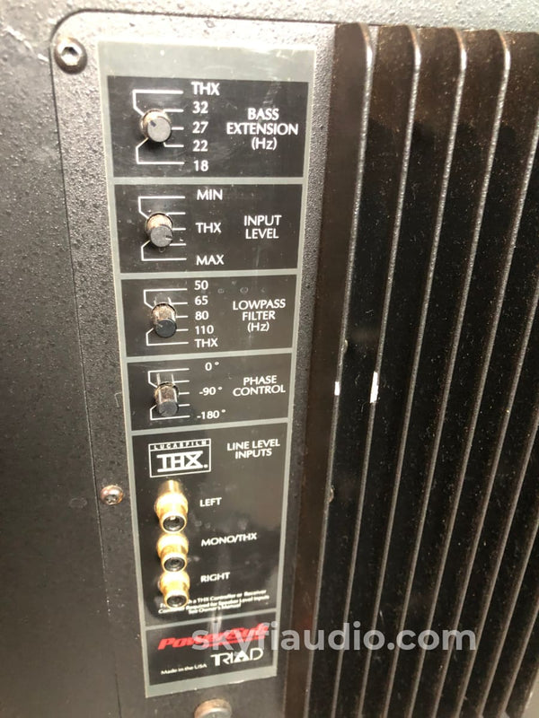 Triad InRoom PowerSub Subwoofer - Massive 15" Driver and 300W amp - TH