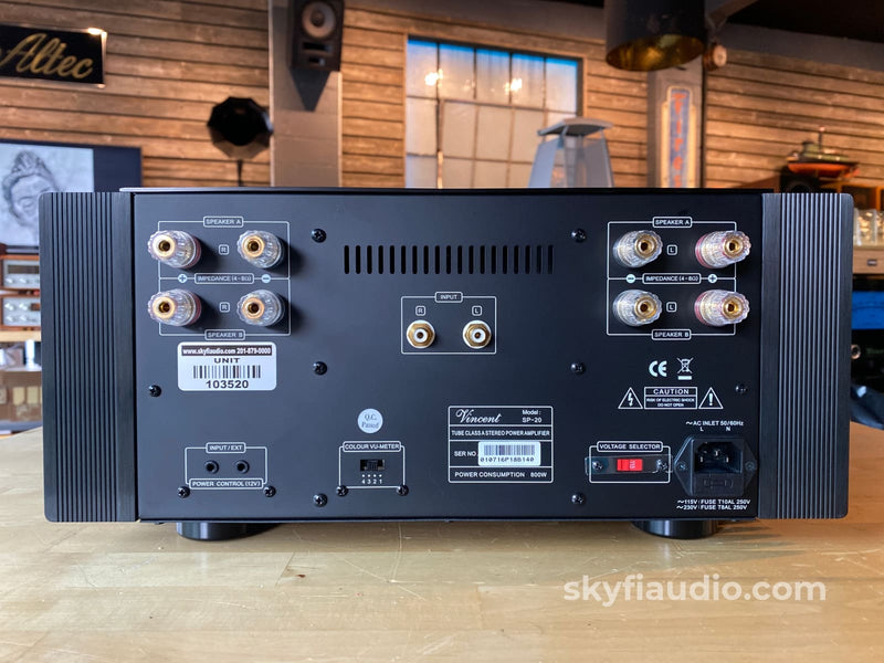 Vincent 20th Anniversary SP-20 - Tube Hybrid Amplifier w/150W – SkyFi Audio