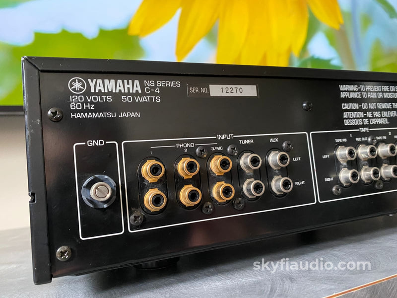 Yamaha C-4 Preamplifier - Serviced and Upgraded - Vinyl Lovers Dream P – SkyFi Audio